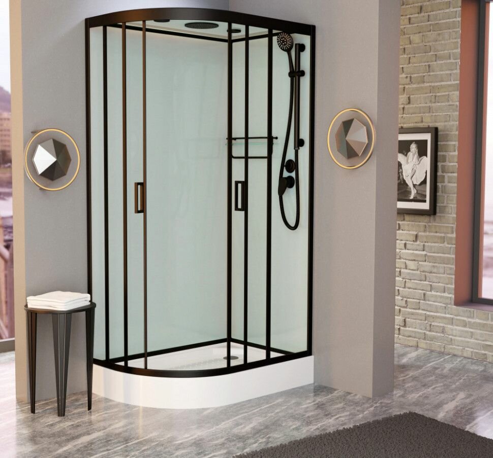 Душевая кабина Frank Orbis 418R М Black