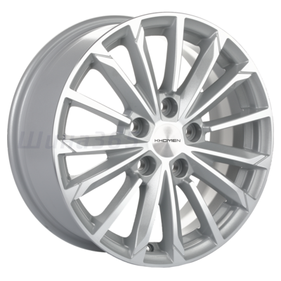 Литой колесный диск Khomen Wheels KHW1611 (Huyndai/Kia) 6,5x16/5x114,3 ET44 D67,1 F-Silver-FP