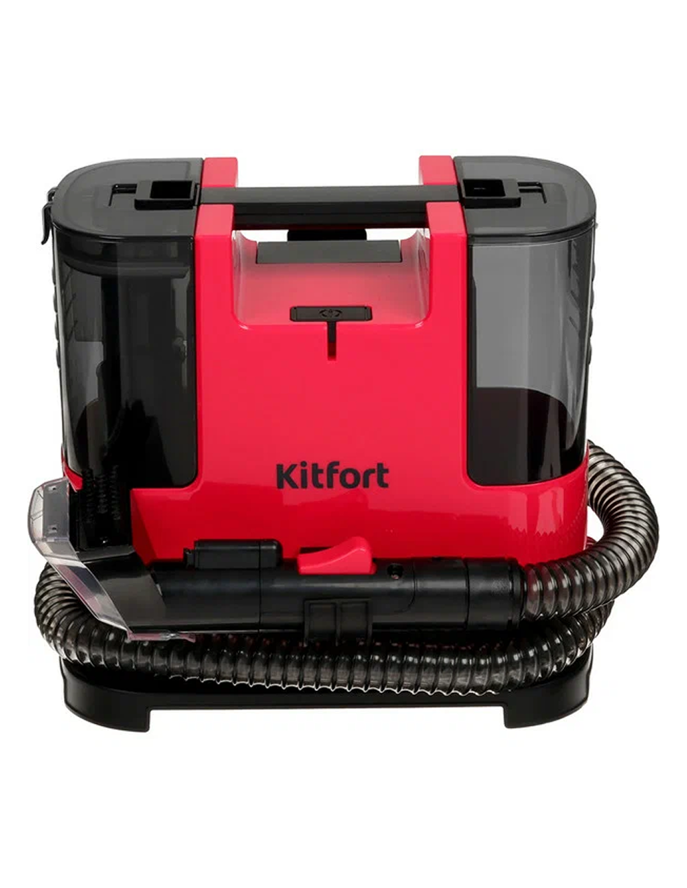 Моющий пылесос Kitfort КТ-5162-1, черно-малиновый