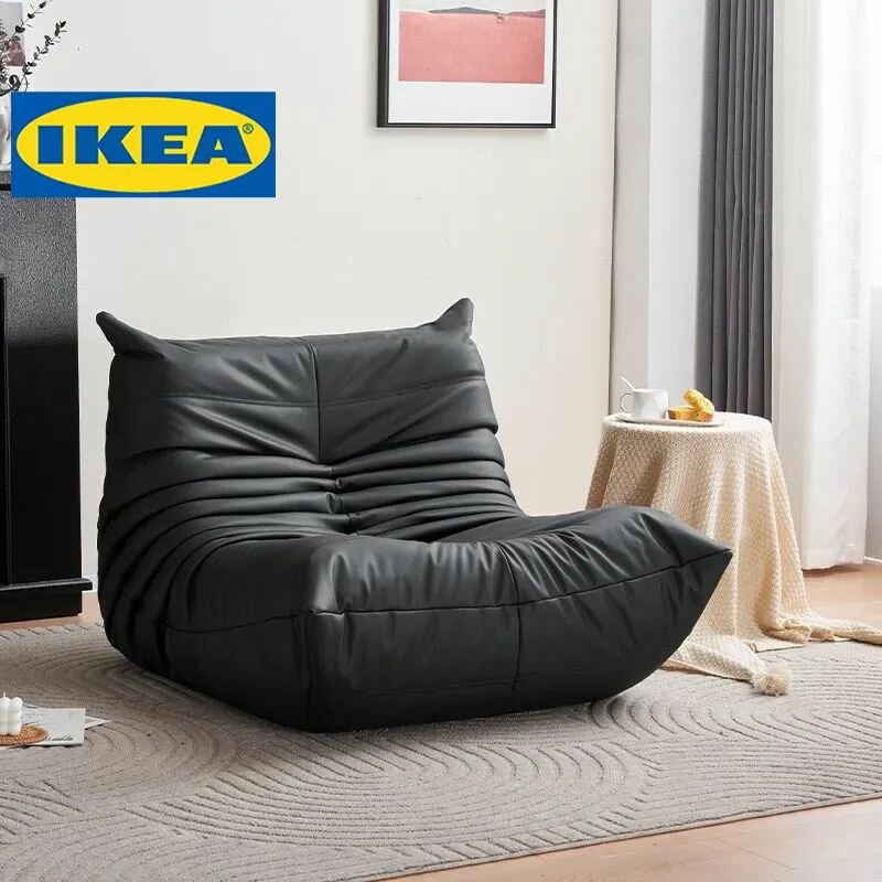 GONCUIL Бескаркасный диван Диван, Ткань, Размер XXL, черный