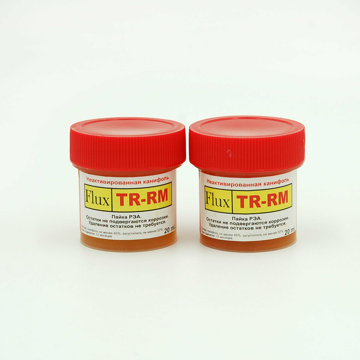 Флюс гель Flux TR-RM SOLINS, паста для пайки РЭА, неактивированная канифоль, 20 мл