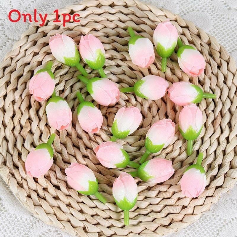 Искусственная роза головки для свадебных букетов и украшений на открытом воздухе светло-розовая