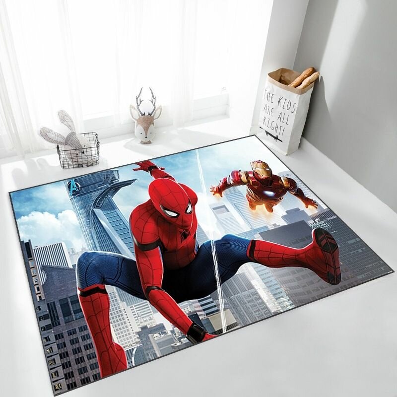 Ковер Marvel Avengers, коврик для спальни с Человеком-пауком