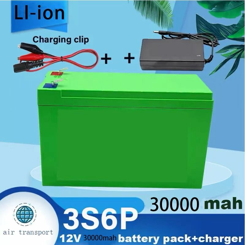 Литиевая батарея 12 В 30 Ач, подходит для электровелосипедов, опрыскивателей