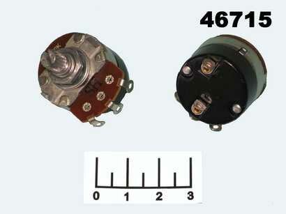 Резистор переменный 100 кОм 24S1-B100K, L15KC выкл (+56) WH138-1 (S1480)
