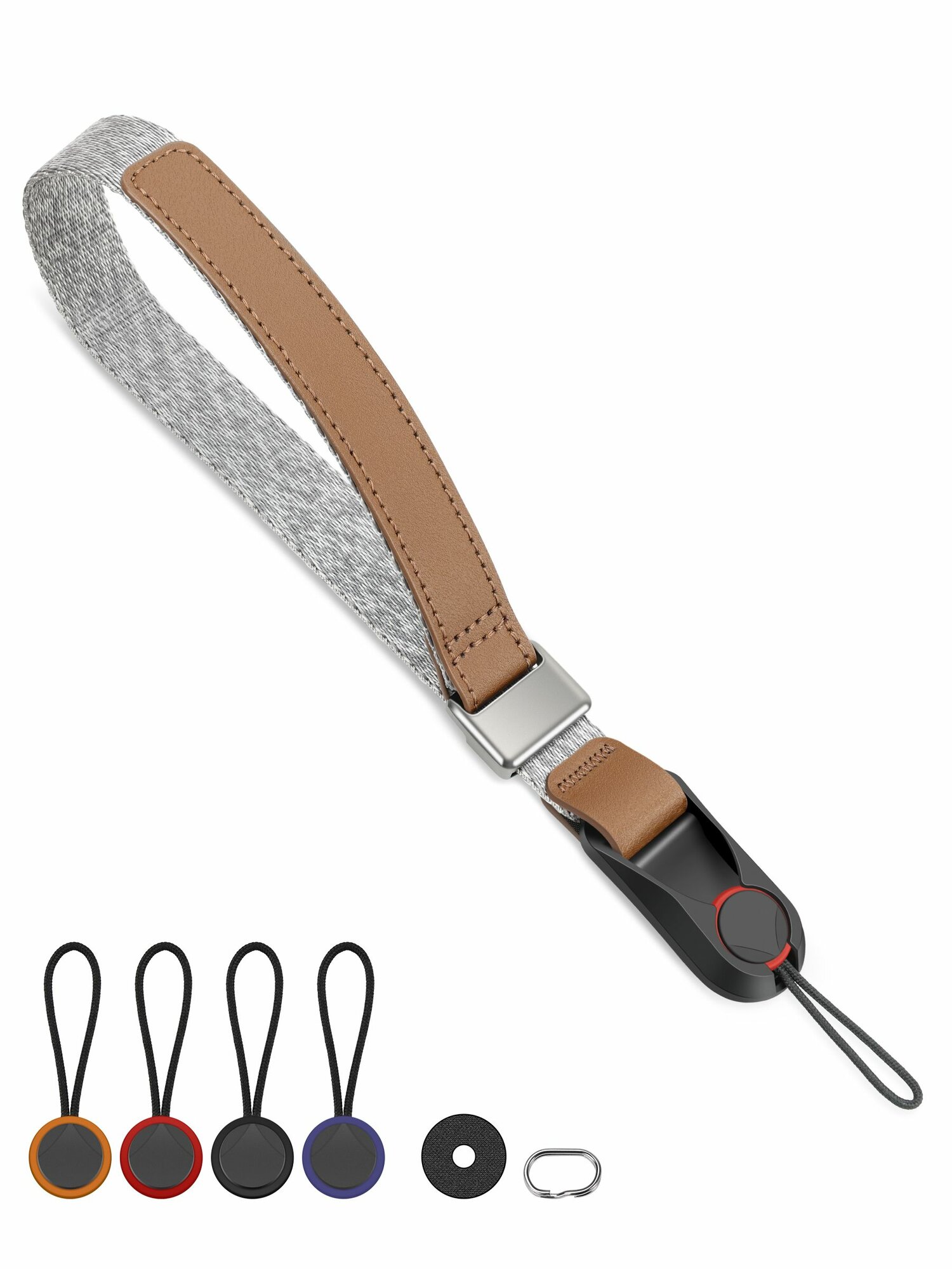 Нейлон Ремень кистевой для камеры, быстросъемной пряжкой, серый