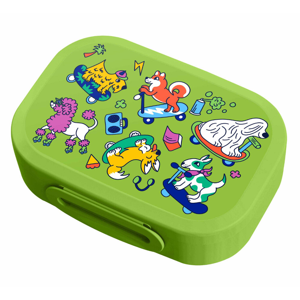 Ланчбокс Пластишка с декором 18x13x5 см 980 мл