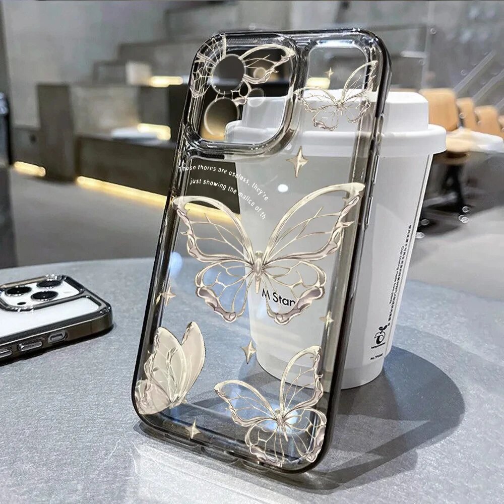 Прозрачный чехол с цветочным рисунком для iPhone 17 11, чехол для iPhone 13, 16, 15, 14, 12, 17 Pro Max XR XS 78 SE, эстетический чехол с цветочным принтом, принципиально