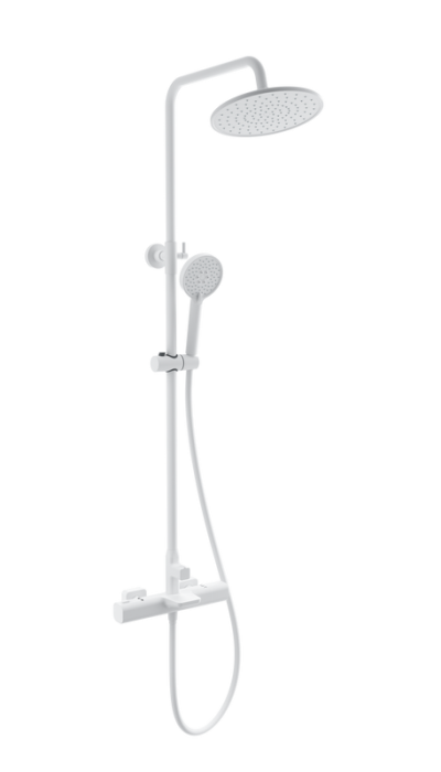 Душевая стойка Wonzon & Woghand Plate WW-C3017-A-MW, матовая белая