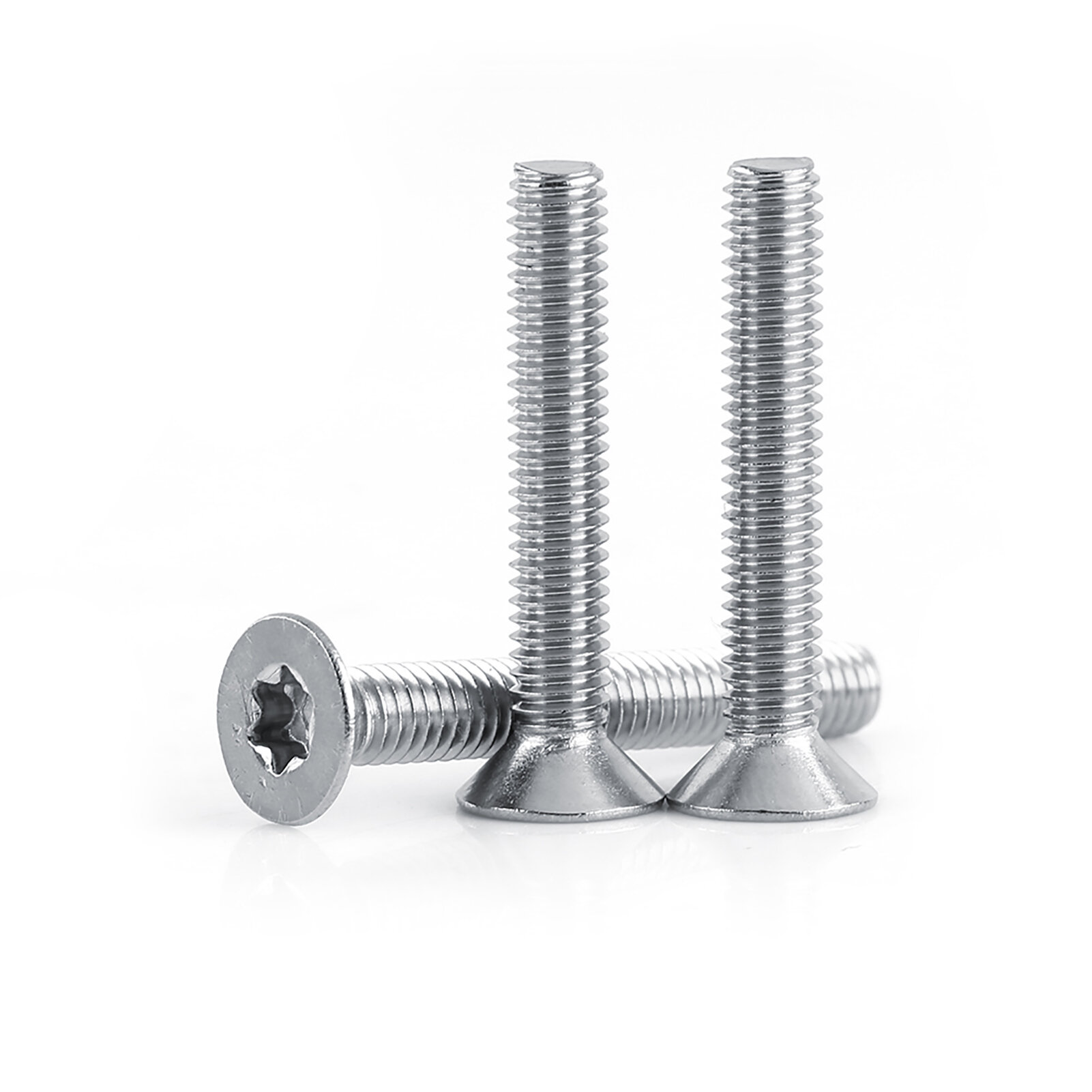 Винты машинные с плоской головкой и звездообразным шлицем из нержавеющей стали M4 (M4×20)