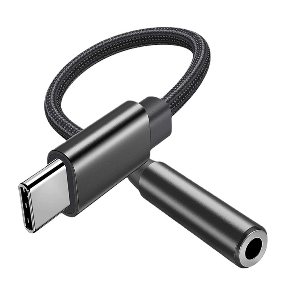 Разъемы для наушников Type C- 3,5 мм Адаптер для Телефона USB C Аудио-Донгл-Шнур