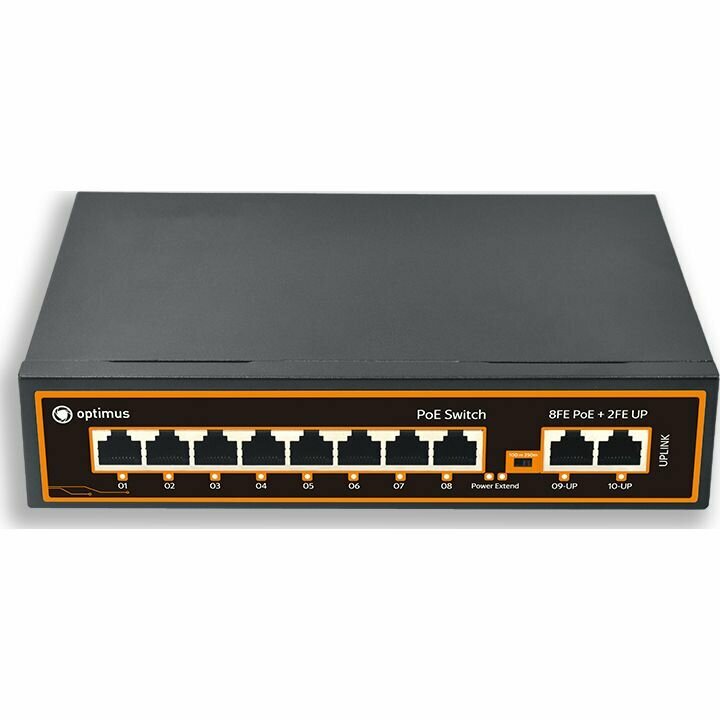 Optimus U1E-8F/2F(12-24V) Коммутатор POE