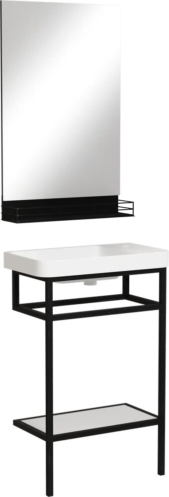 Мебель для ванной комнаты STWORKI Эстфолл 55, черный муар 11054-KL