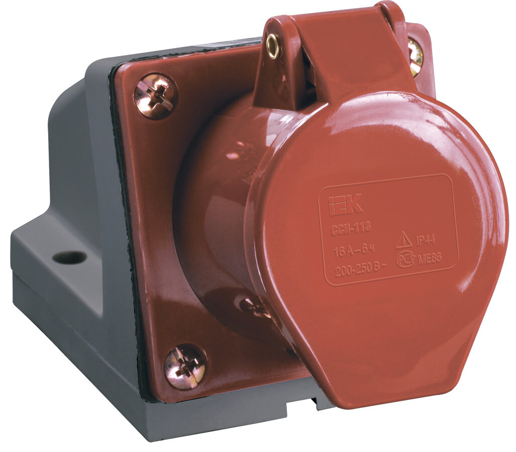 Розетка IEK кабельная, 32А, 3Р N Е, IР44, на поверхность, 380 В 125