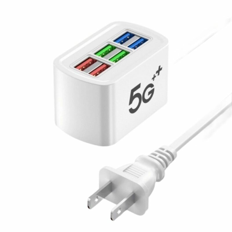 Блок питания 6usb с портативной розеткой для зарядного устройства-Американский стандарт