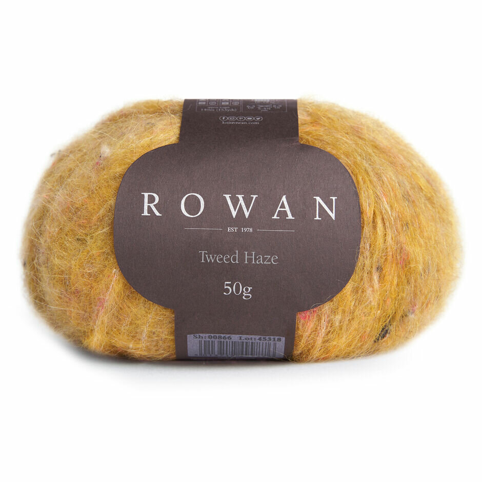 Tweed Haze /Твид Хэйз/ пряжа Rowan, 9802242 (555, setting sun (заходящее солнце), желтый)