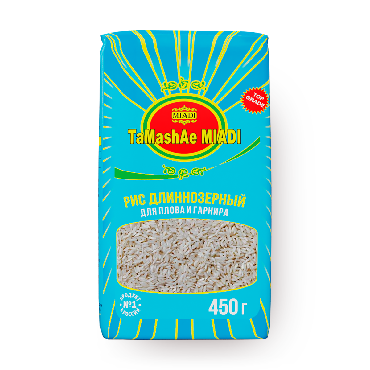 Рис Tamashae Miadi Longgrain, для плова, длиннозерный, 450 г