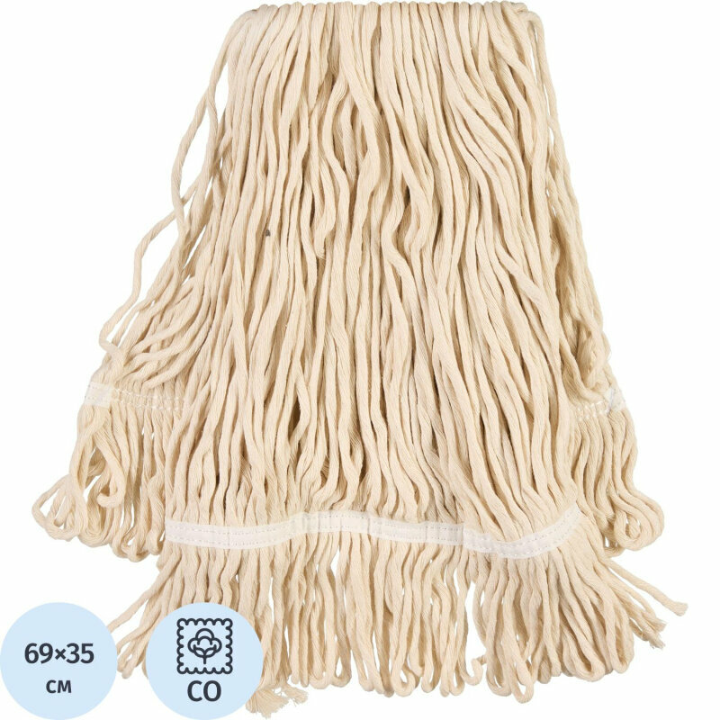 Насадка МОП кентукки, 400 г, хлопок, белый, лайт KN1035, 1563198