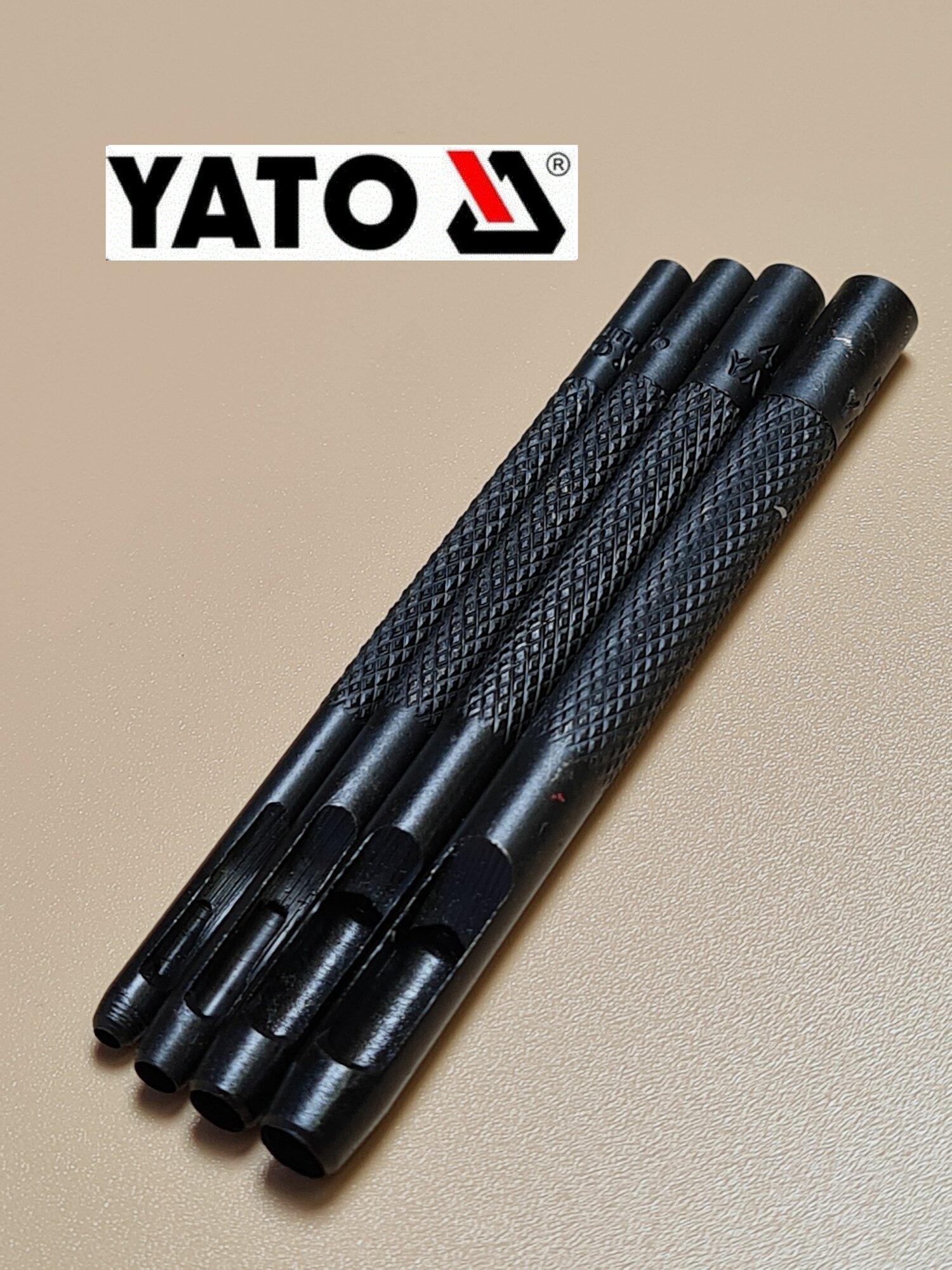 Набор Yato из 4 трубчатых перфораторов для кожи, резины, картона, арт. YT-35880