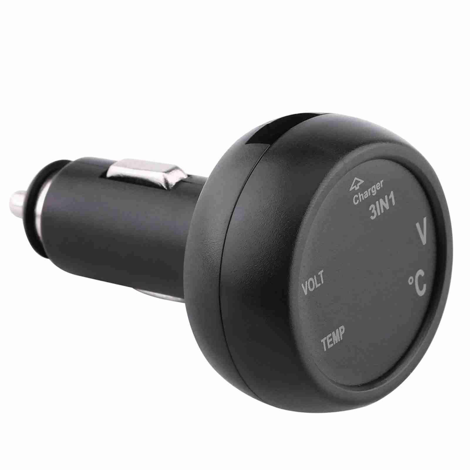 Автомобильный электронный термометр VST "три в одном" синий + красный