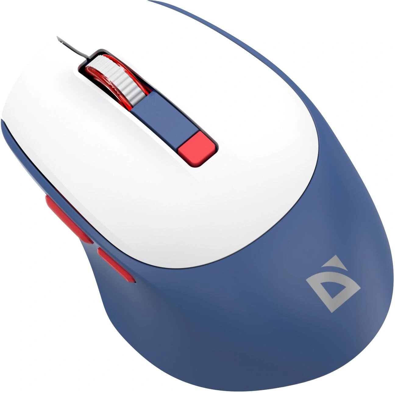 Мышка игровая Defender 52249 Belsa MB-249 белый/синий