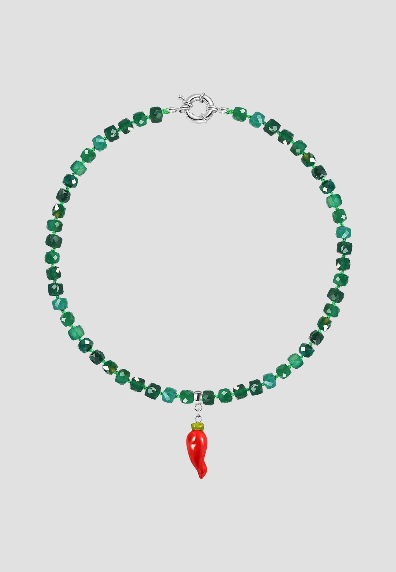 Колье, стекло