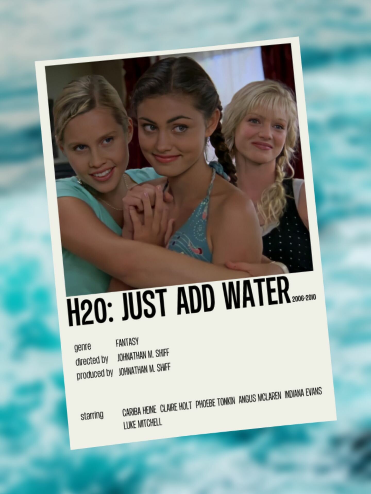 Постер полароид "H20: Просто добавь воды", 29.7х42см, А3, глянцевый