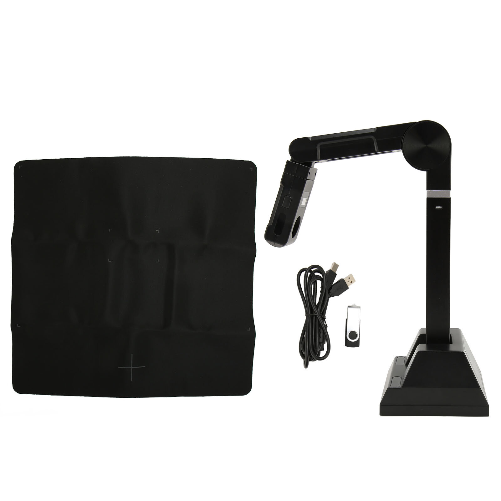 Портативный сканер документов 8Мп, формат A3/A4, черный, для учебы