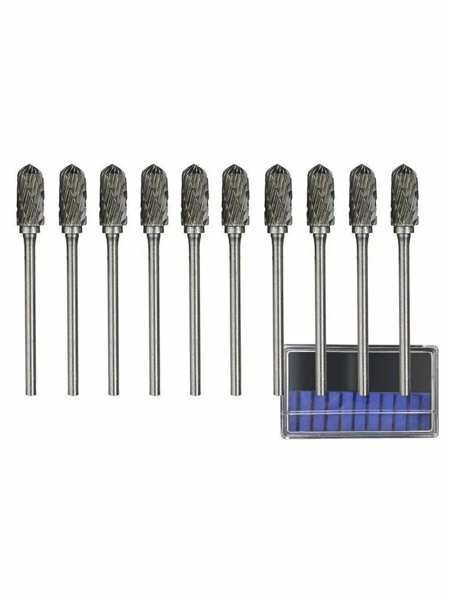 Набор борфрез XCAN для металла, 3 х 6 мм, 10 штук