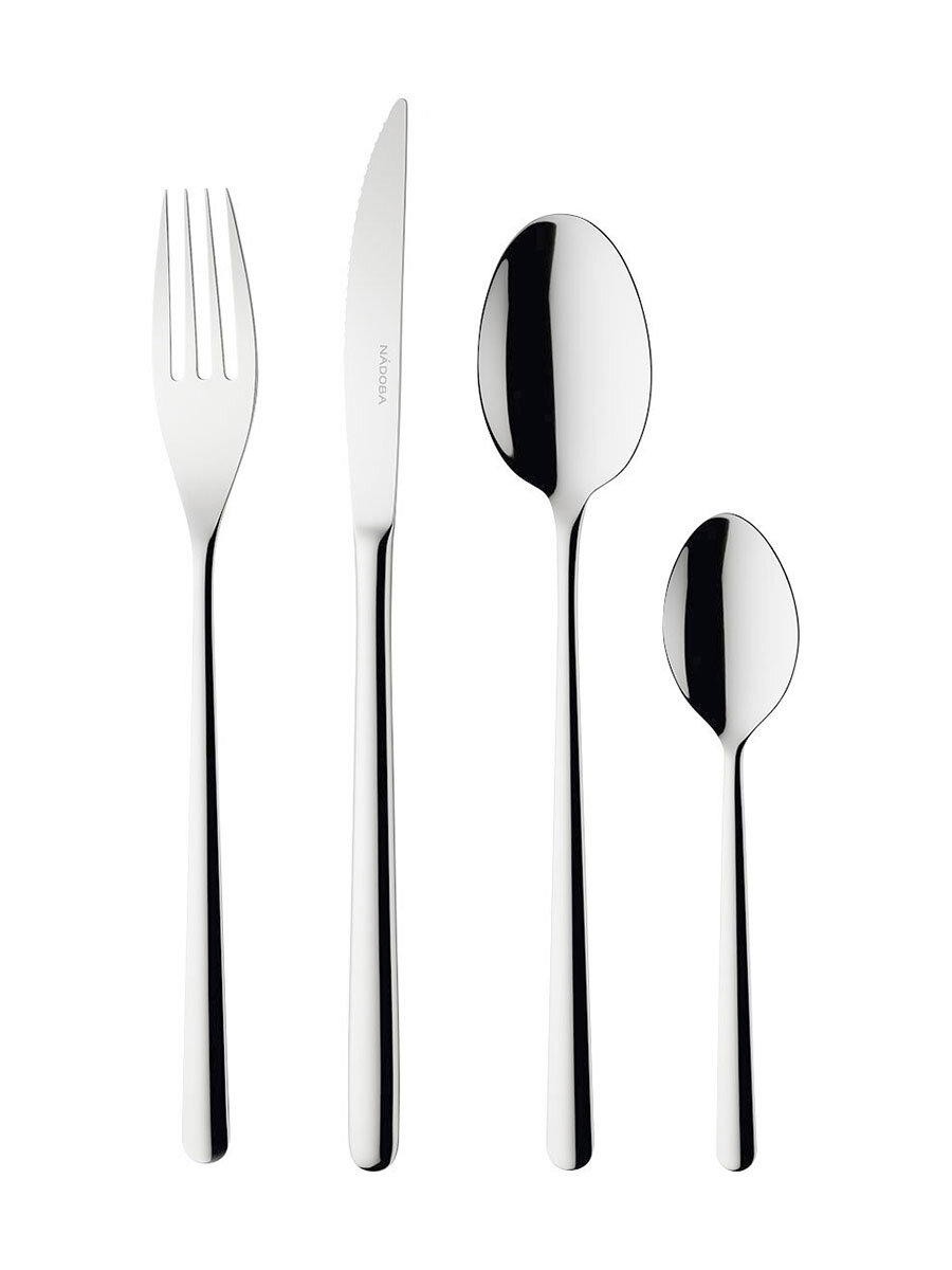 Набор столовых приборов NADOBA, серия IRIS, 16 предметов, на 4 персон, нержавеющая сталь