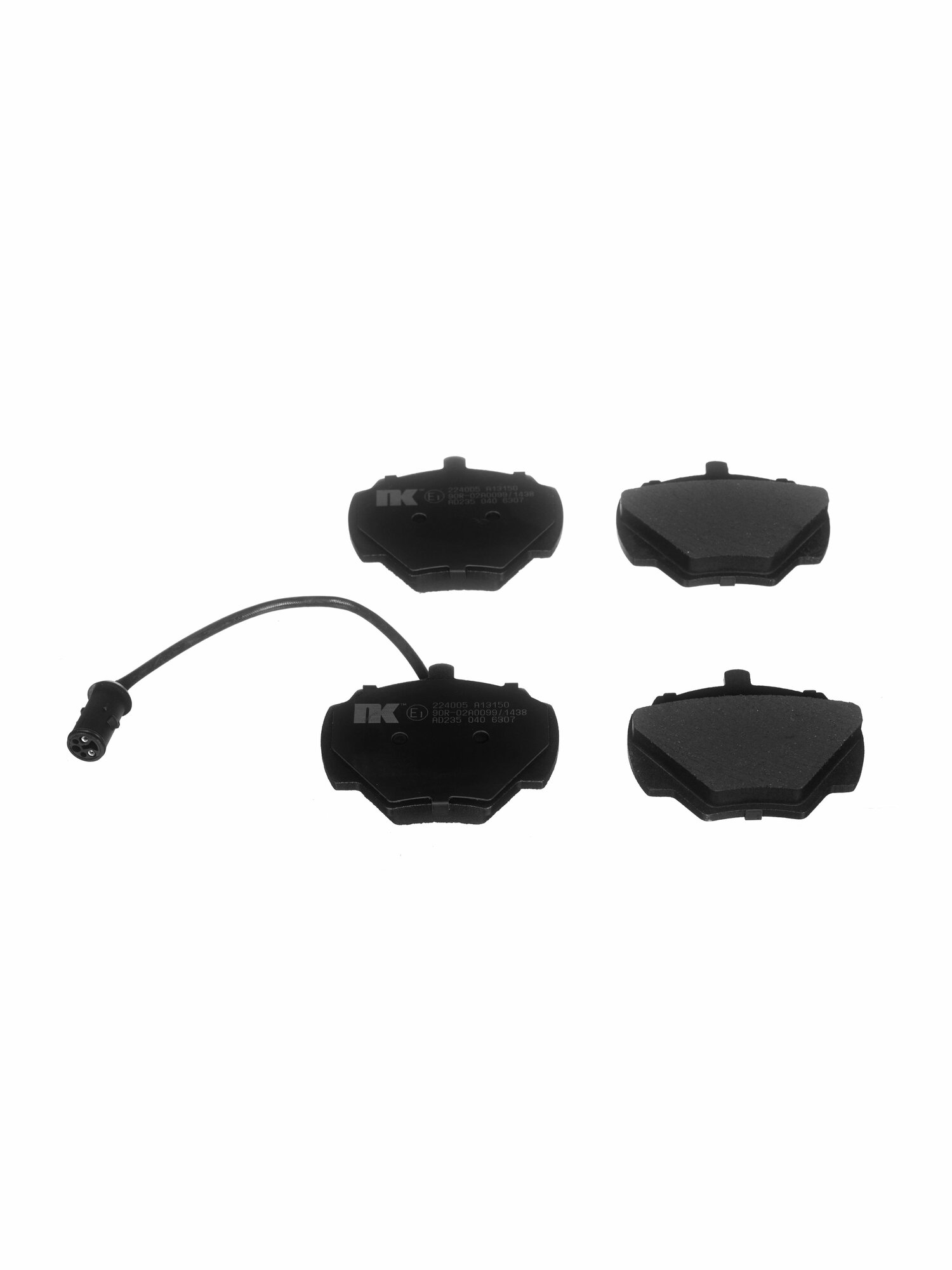 Колодки тормозные дисковые задние NK (224005)