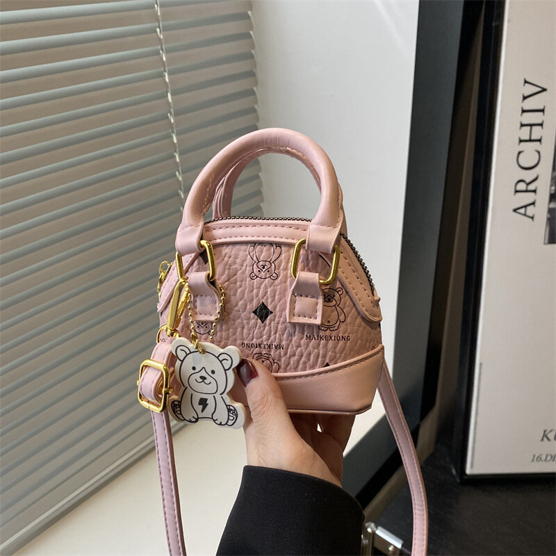 2025 Новый корейский стиль сумка для девочек модная принцесса детская сумочка милый медведь изысканная сумка через плечо для девочек