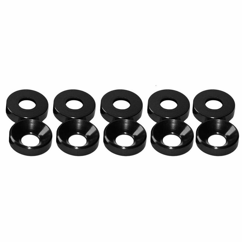 Алюминиевая анодированная шайба M5 с потайной головкой, Черный - M5