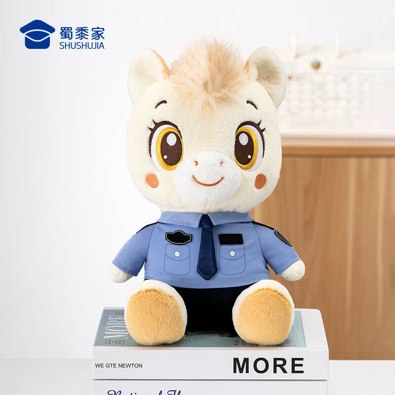 Полицейская плюшевая кукла пони в униформе, игрушка в виде лошади, подарок на праздник, кукла с подарочной упаковкой