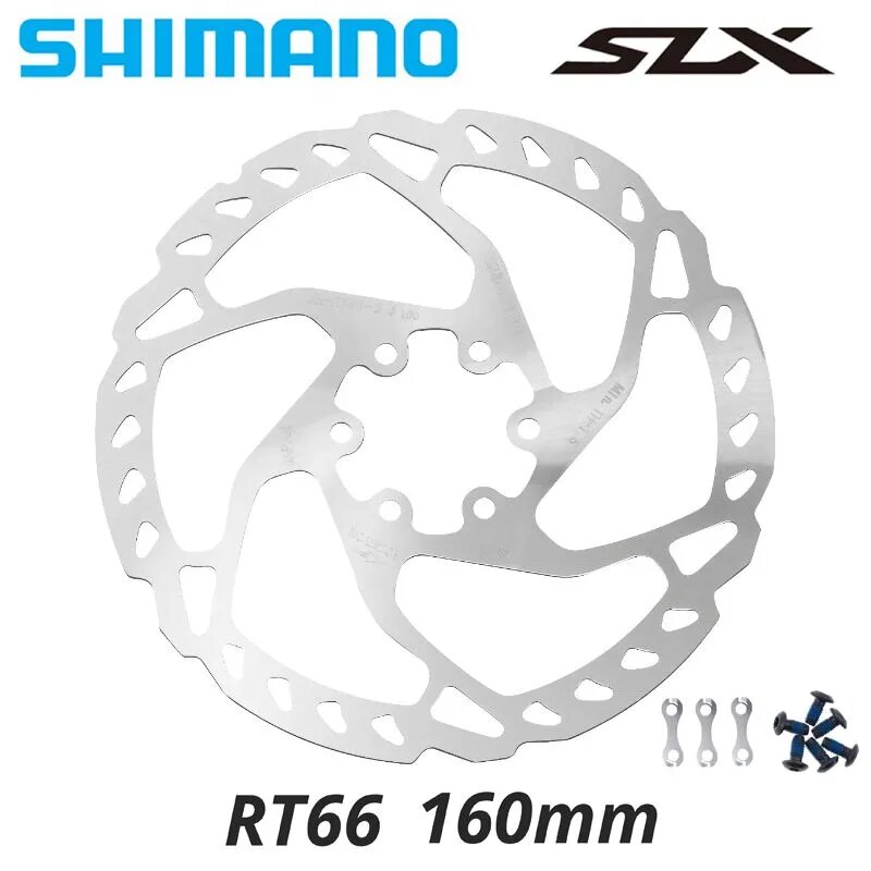 Тормозной диск Shimano SM-RT66, 160мм, крепление 6 болтов, нержавеющая сталь, без коробки (OEM)