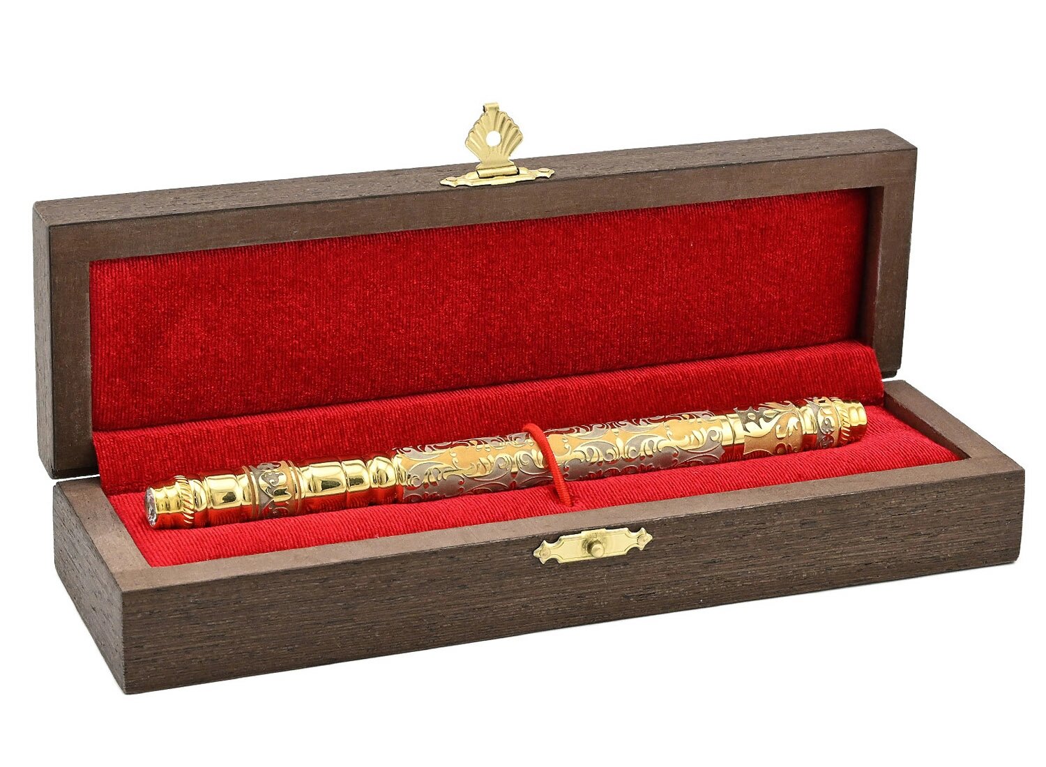 Позолоченная шариковая ручка с фианитом Финансист Златоуст