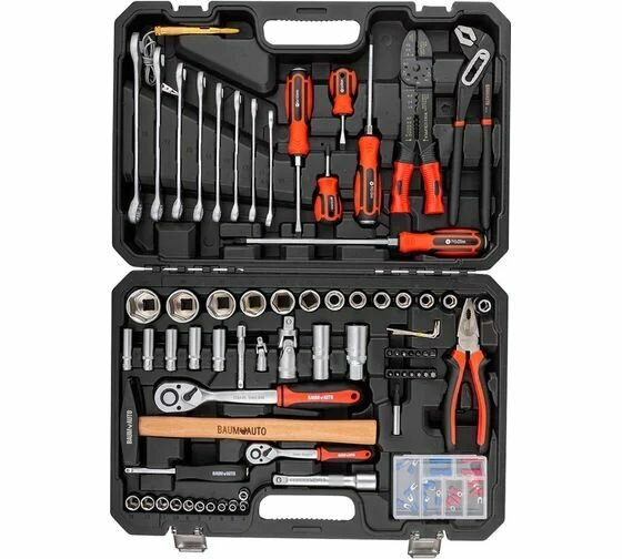 Набор инструментов 99 предметов 1/4", 1/2" Baum Auto