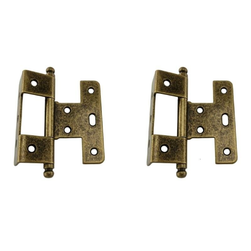 Металлические тройные петли для шкафов, Бронза