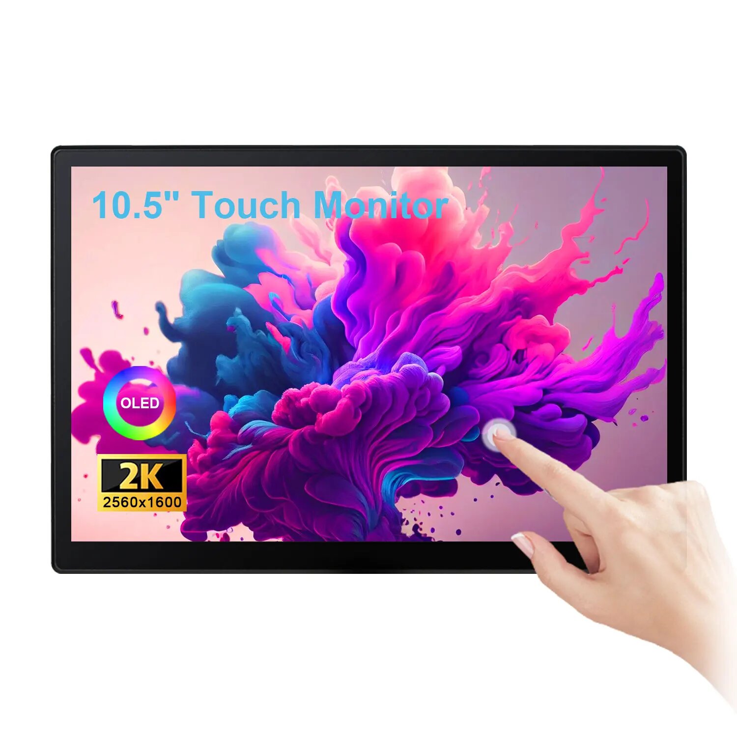 10,5-дюймовый портативный монитор 2560x1600 2K OLED сенсорный экран HDMI вторичный дисплей для Raspberry Pi ноутбук PS игровой коммутатор