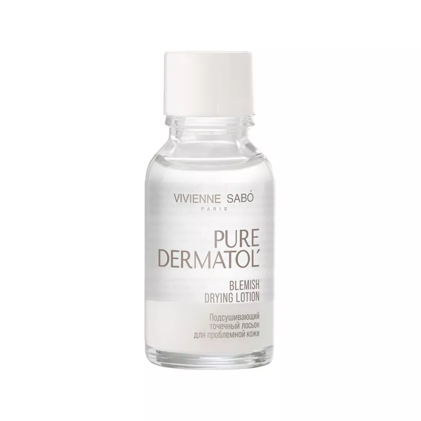 Точечный лосьон для лица VIVIENNE SABO PURE DERMATOL подсушивающий (для проблемной кожи) 15 мл