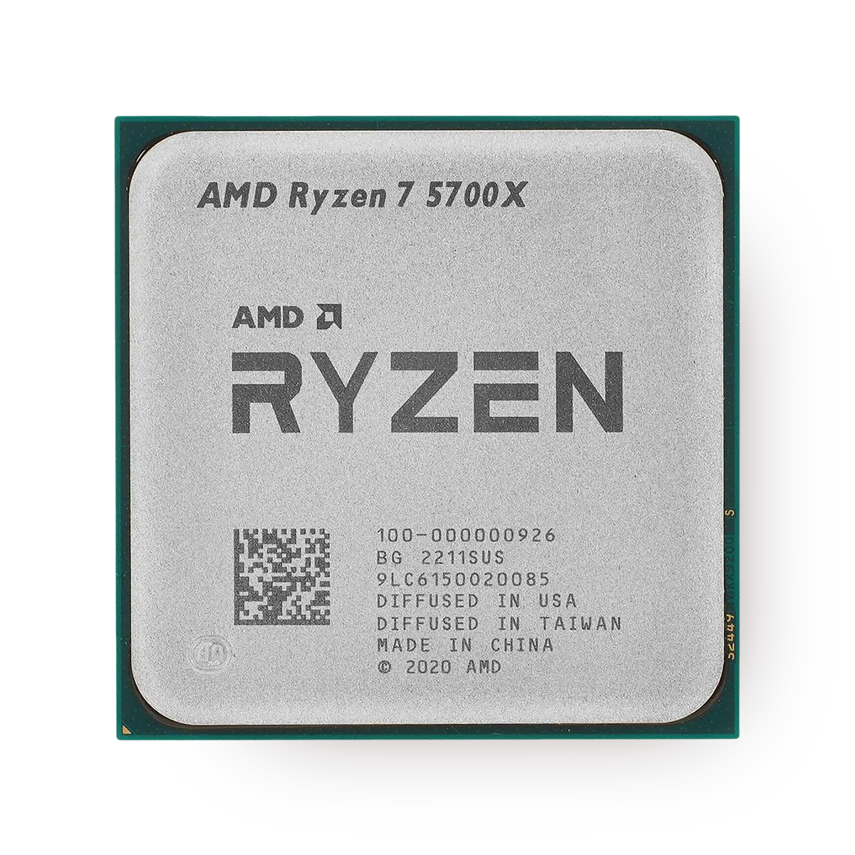 Процессор AMD Ryzen 7 5700X, 8 ядер, 16 потоков, 3,4 ГГц, AM4, OEM