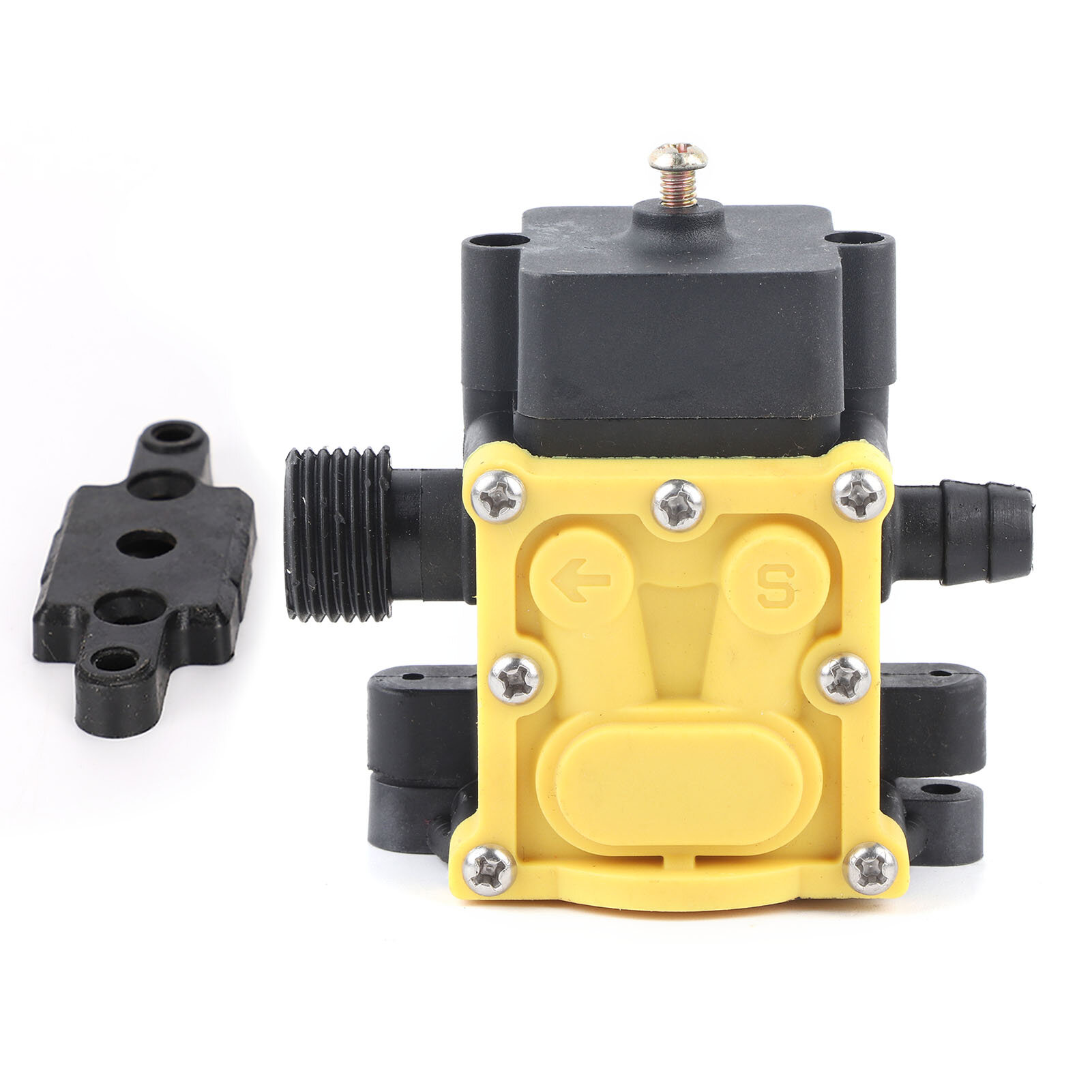 Мембранный насос давления 12 В, сельскохозяйственный садовый электрический опрыскиватель, аксессуары для водяного насоса, тип C, противоток, прочный, с одной резьбой без остановки