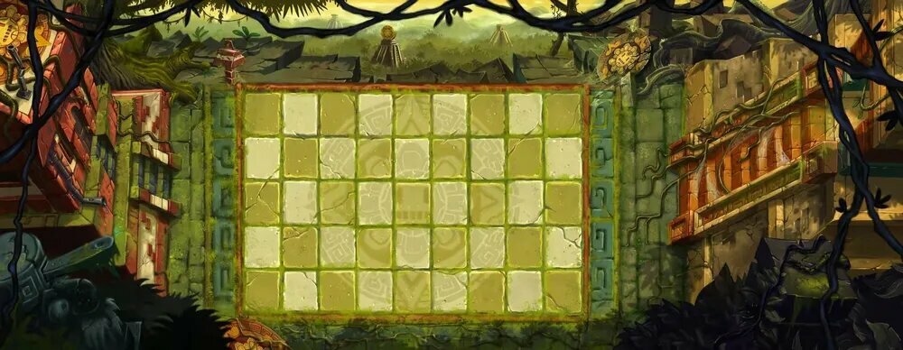 Коврик для игры растения против зомби / игровое поле для настольной игры 90*40cm YZT2