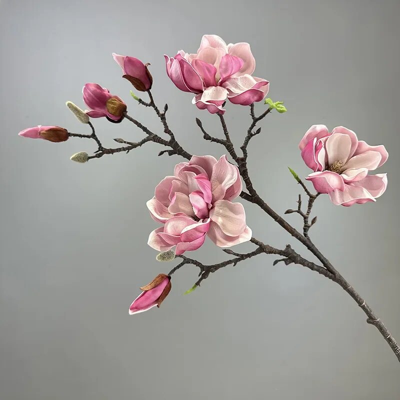 Искусственные магнолии Green Aloes Розовый, Purple