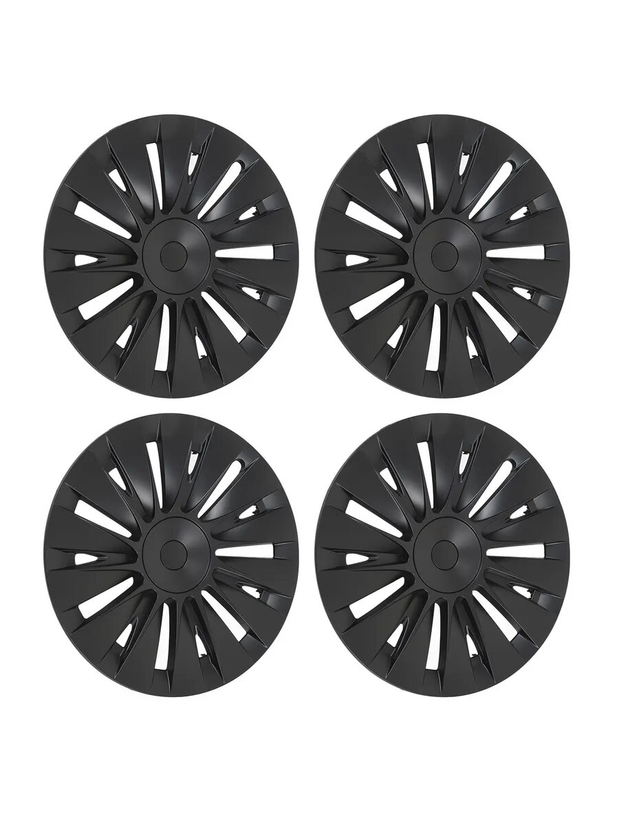 4 шт. 19-дюймовый колпак ступицы колеса матовый черный