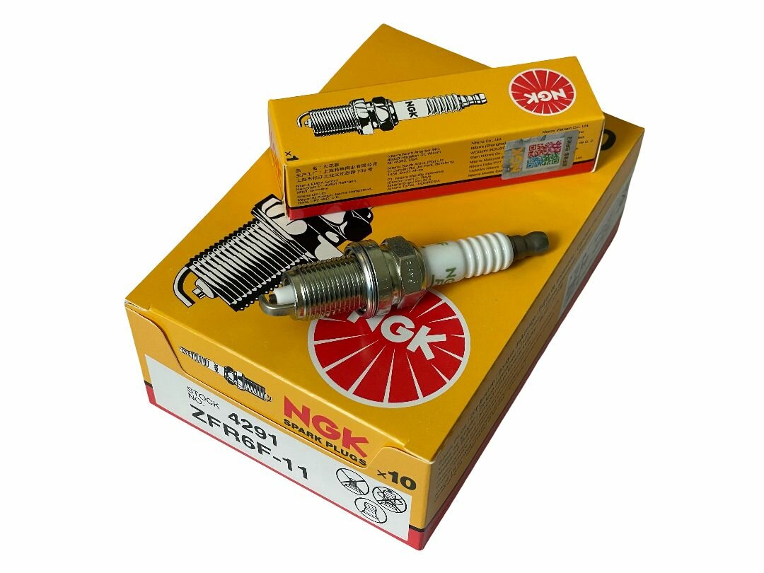 Свечи зажигания NGK ZFR6F-11 4291 (Оригинал 100%), 1шт
