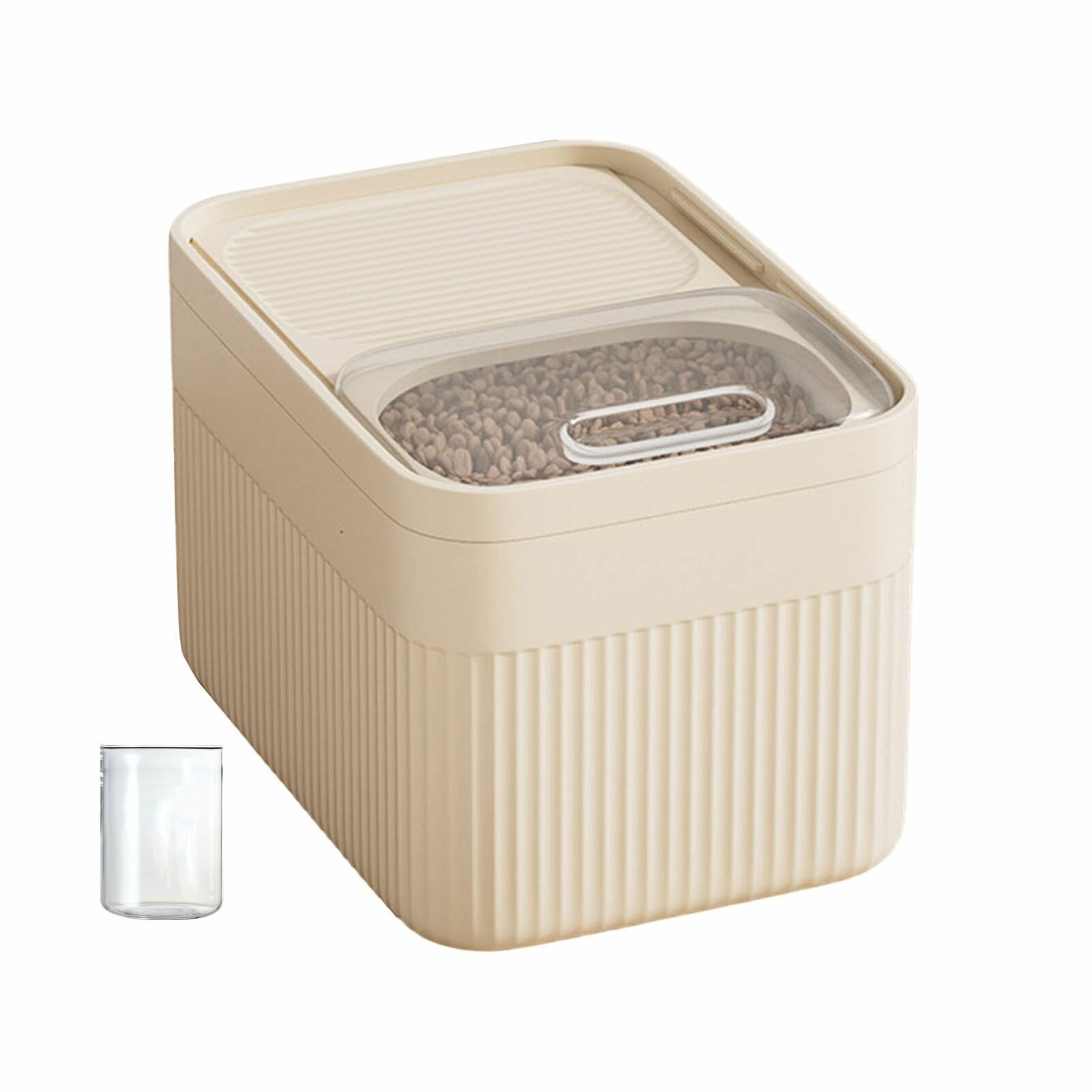 Контейнер для корма, емкость для хранения с крышкой, бак для сухого корма собак