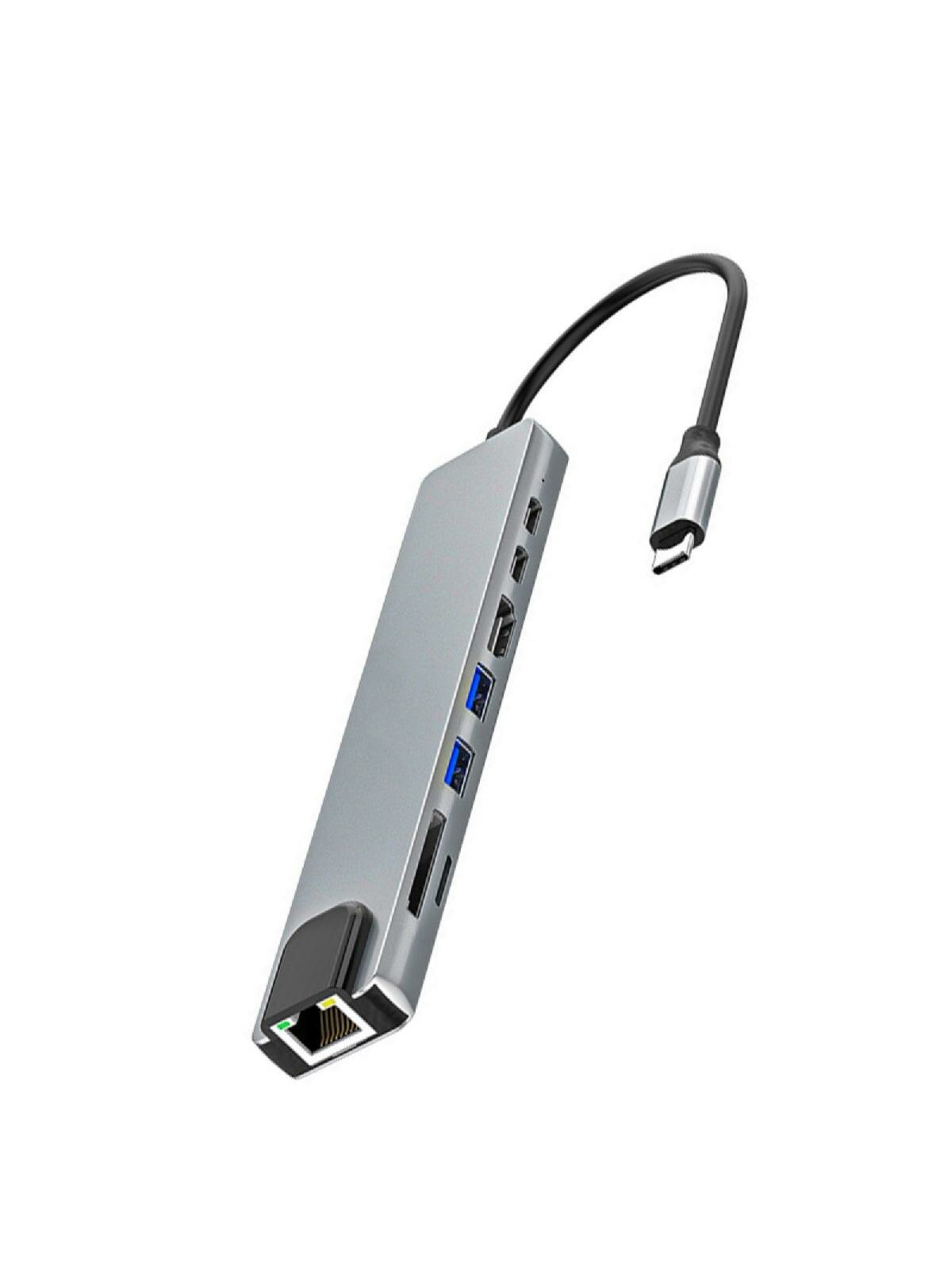 USB C Docking Stations 4K HDMIs Adapter TYPE C to HDMIs Adapter USB C Hubs with USB3.0 Data Port PD100W for Laptop Phone