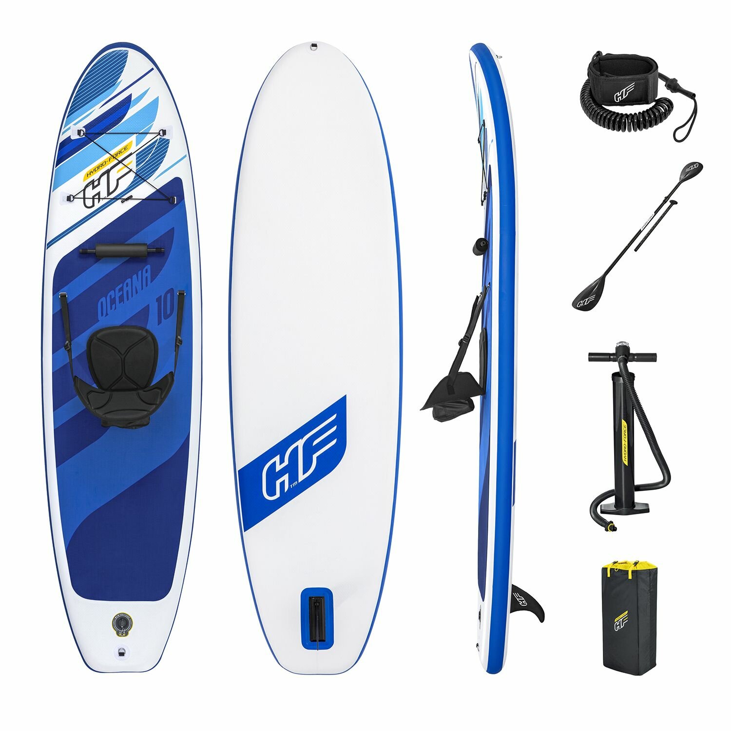 SUP board с сиденьем Bestway Oceana 305*84*12 см + 8 аксессуаров