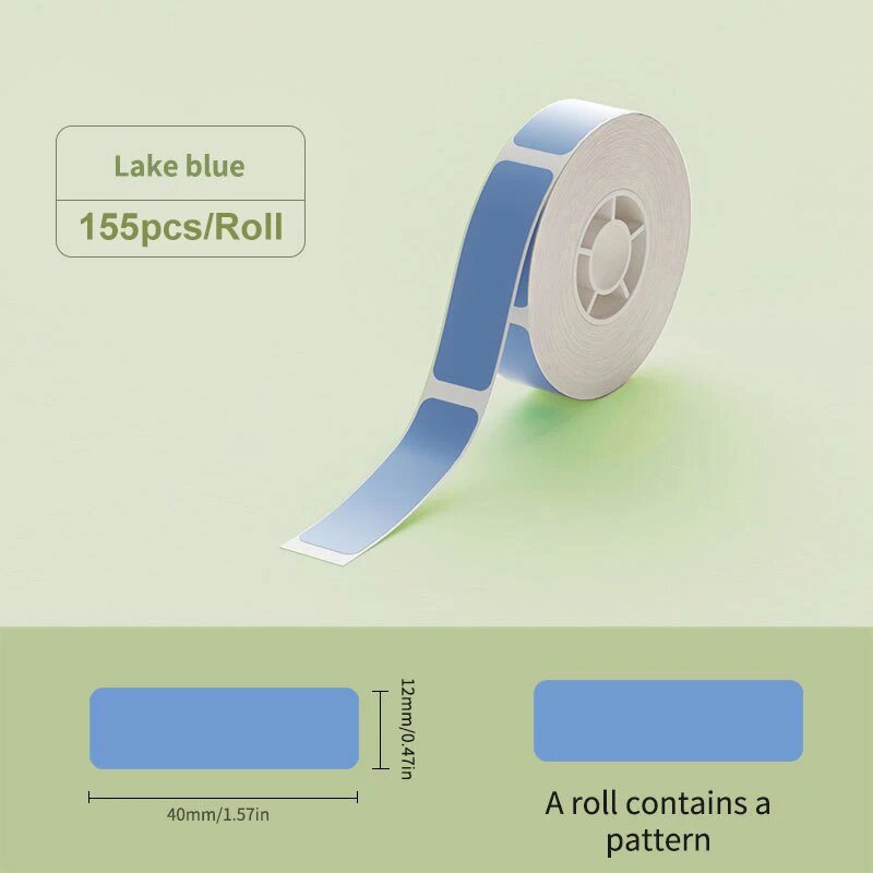 Ниимбот D11/D110 наклейки водонепроницаемые Blue 12-40mm